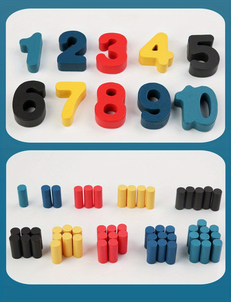 Wooden Number Insert Board Math Early Education - Temu New Zealand