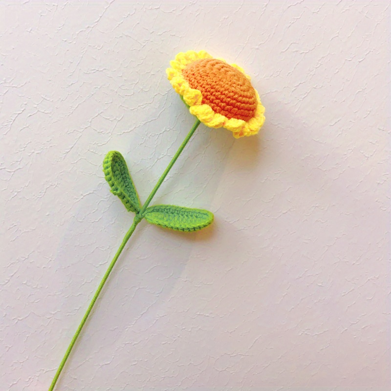 Trendy Roses Tulips Carnations Forget Me Nots Sunflowers Knitted ...