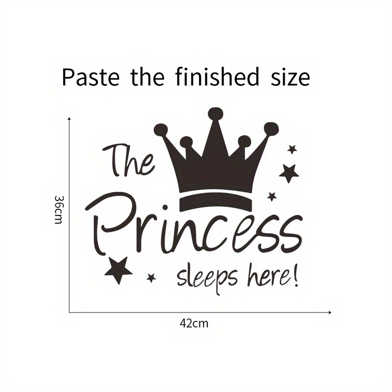 5 Colors Elegant Princess Wall Decal An Gift - Temu United