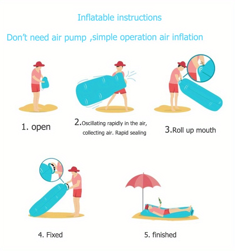 1 Folding Lounger Inflatable Air Sofa Portable Lounger Sofa For Outdoor ...