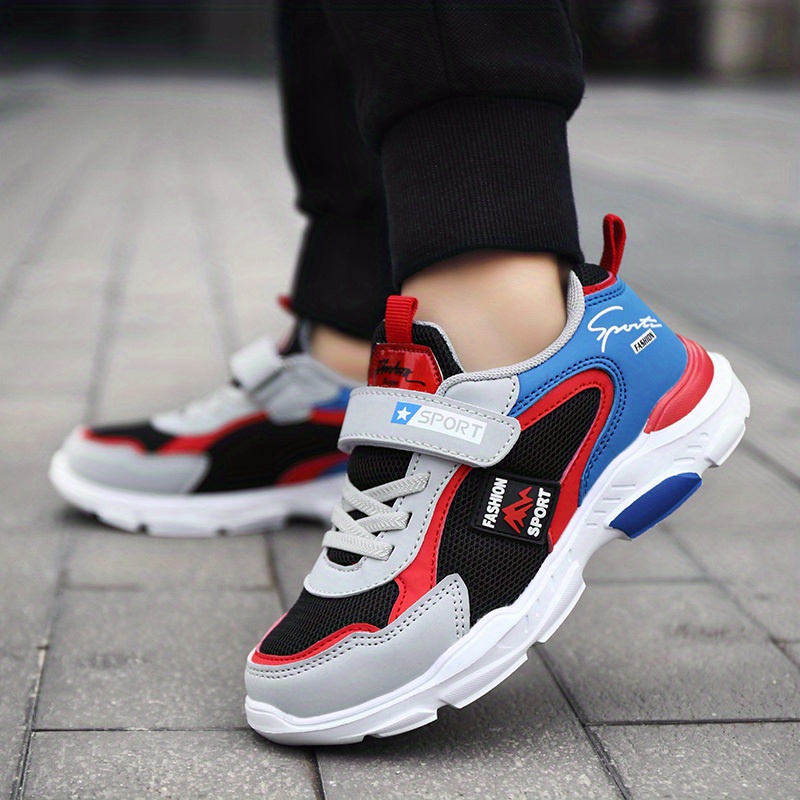 Boys Girls Trendy Color Block Sneakers Casual Lightweight - Temu United ...