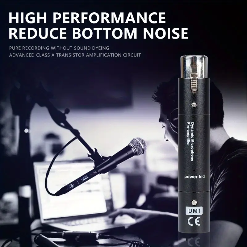 마이크 프리앰프 Microphone Preamplifier는 다이내믹 및 패시브 리본 마이크 무선 및 유선 마이크에 사용할