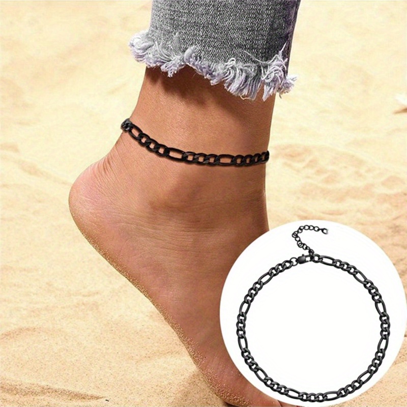 Hip Hop Simple Hollow Anklet Match Summer Beach Ankle - Temu United Kingdom