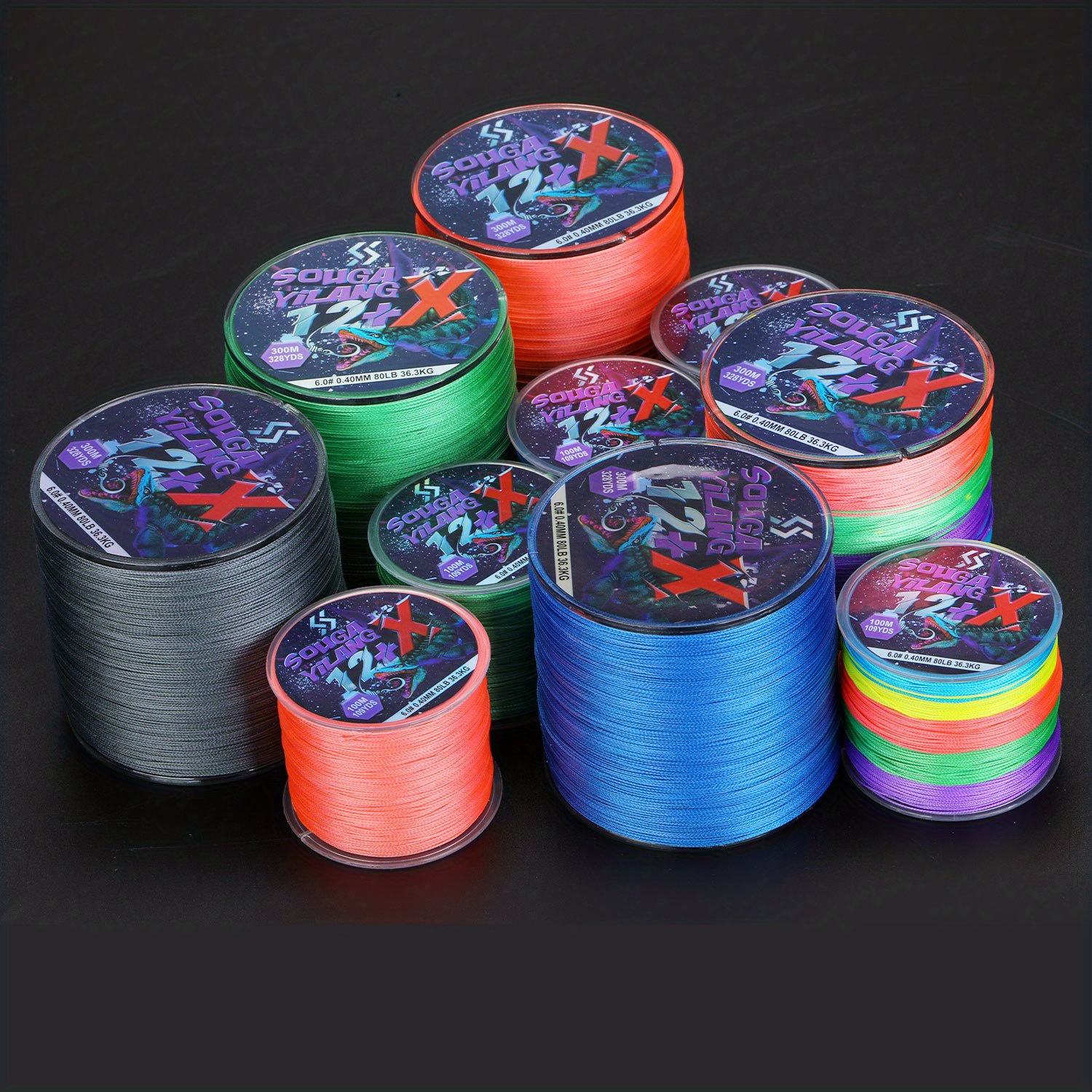 12 Strands Braided Fishing Line Abrasion Resistant Braided - Temu United