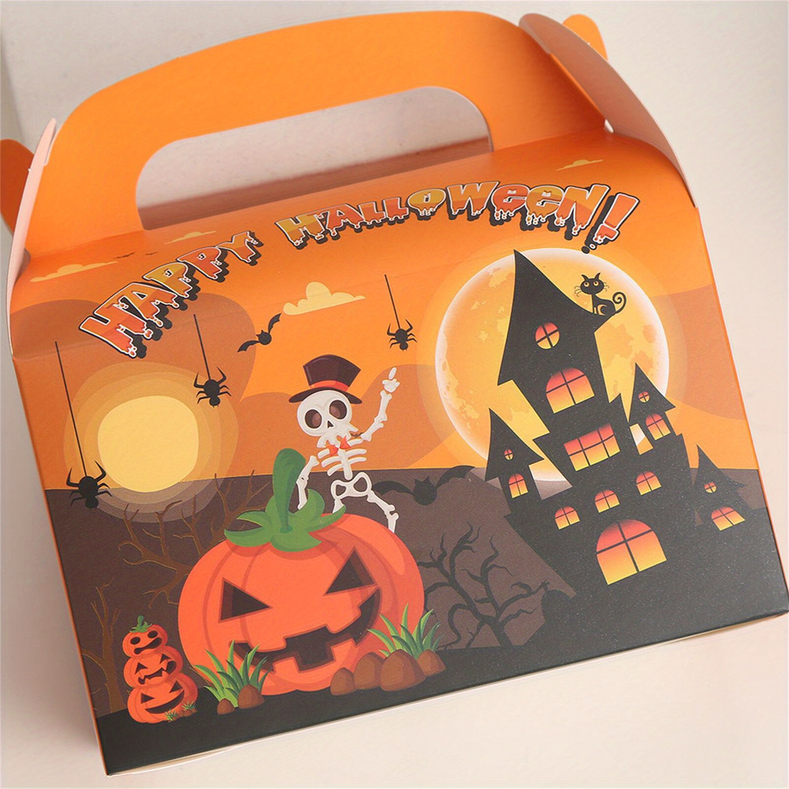 halloween gift paper box portable baking packaging box - Temu Australia