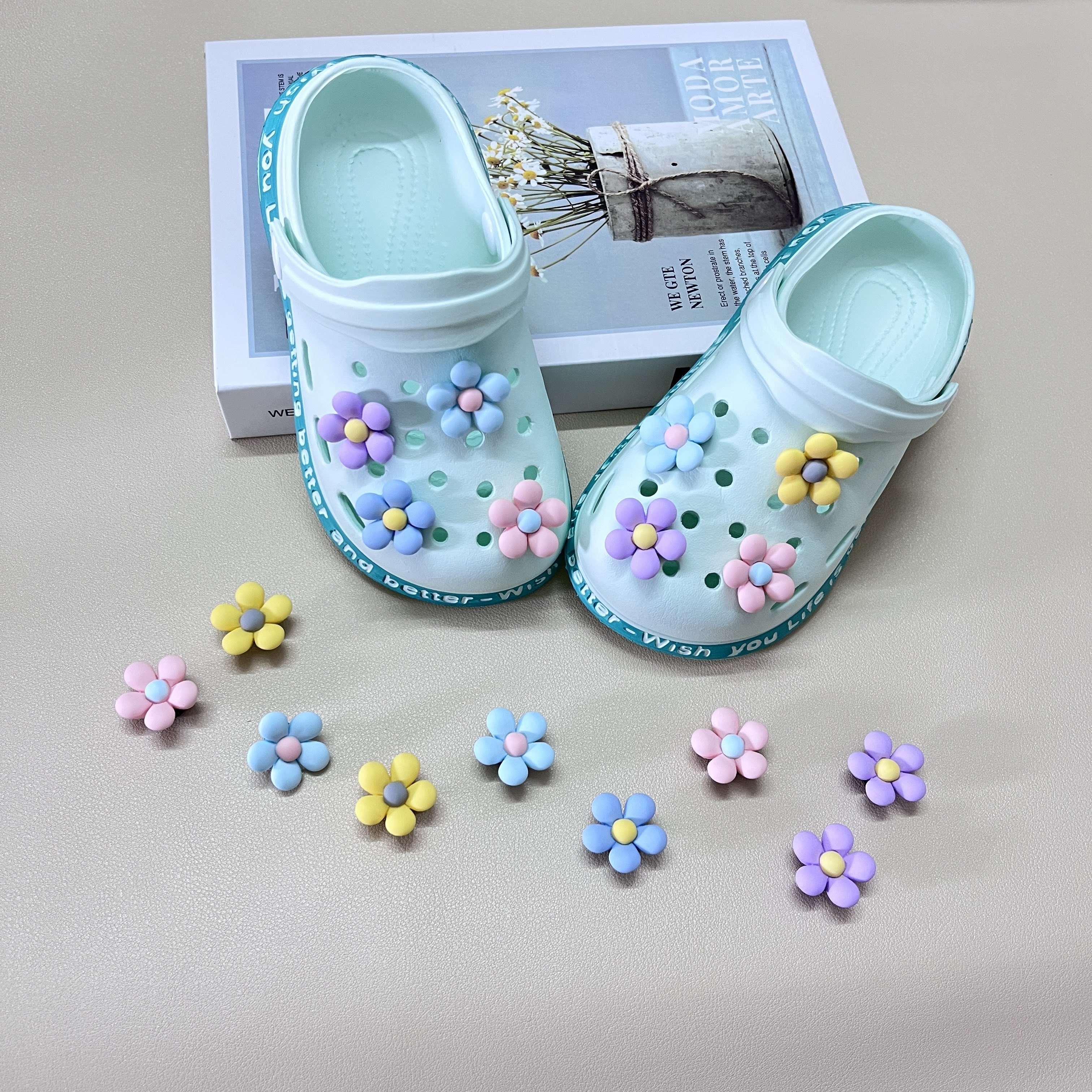 Flowers Charms Women Sandals Decoration Gifts - Temu Australia