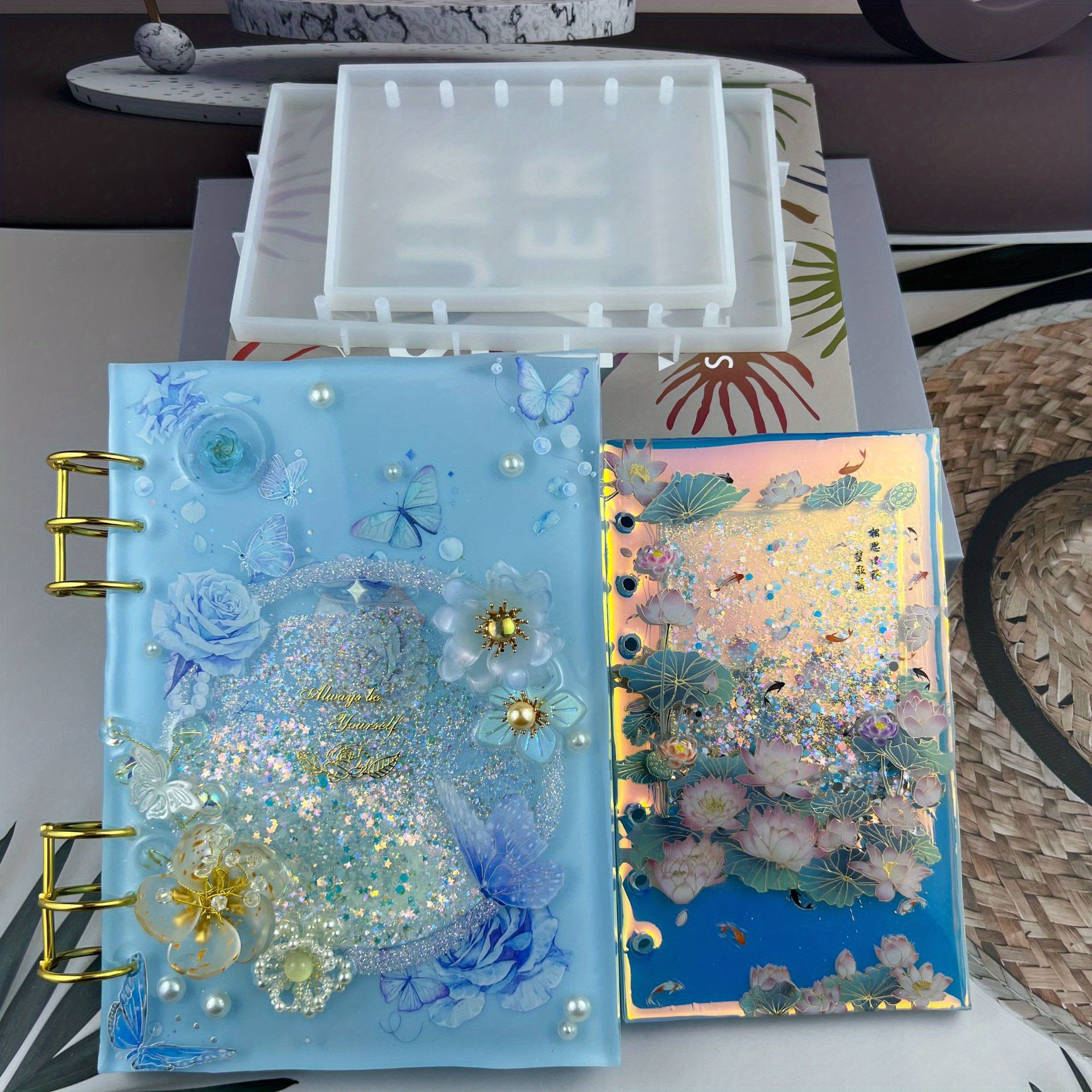 Diy A5 A6 A7 Single Piece Quicksand Notebook Glue - Temu