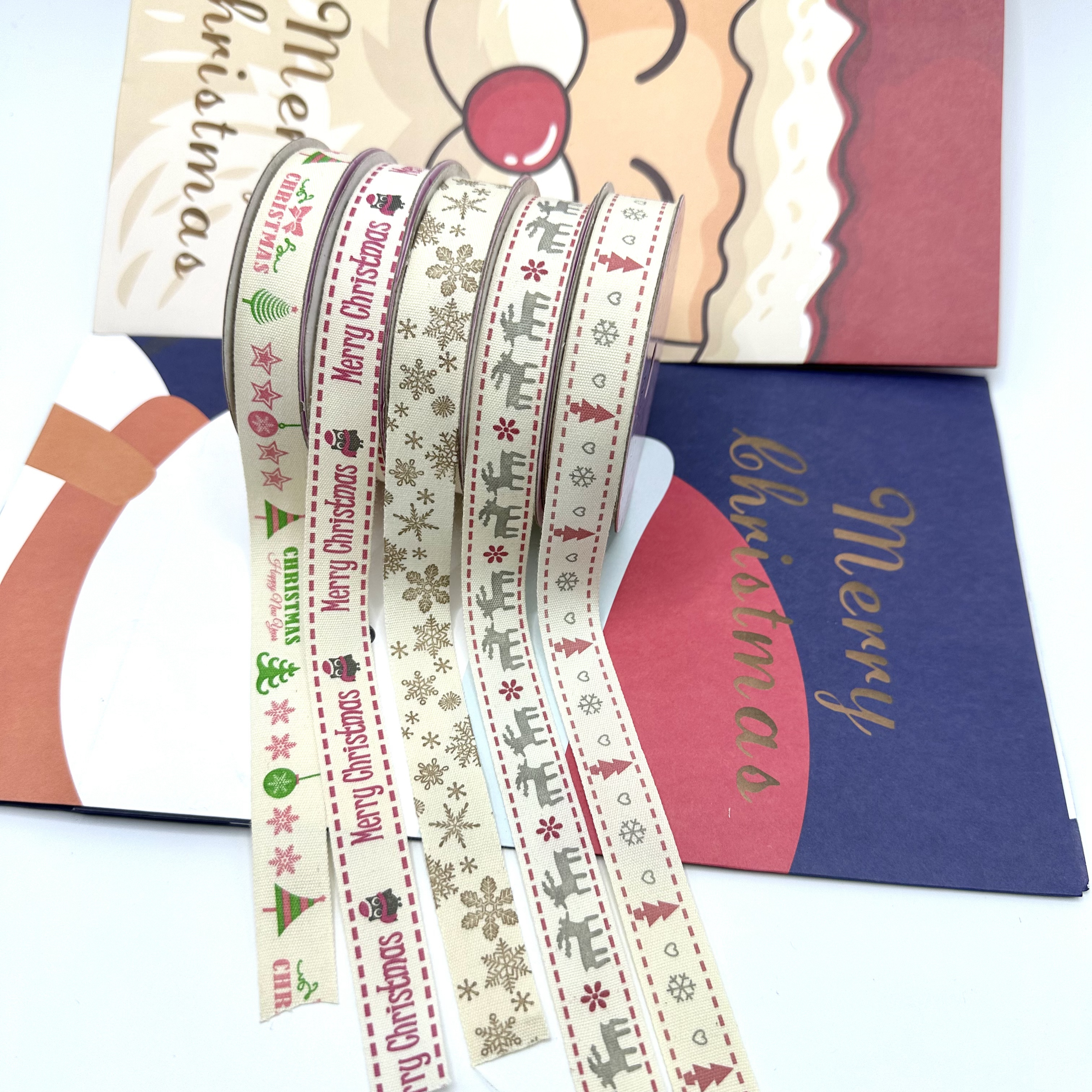 christmas themed cotton webbing suitable diy making gift - {region_name}