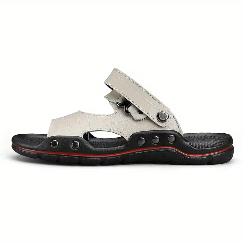 Mens Wear Resistant Non Slip Sandals Quick Drying Comfy Slides Beach