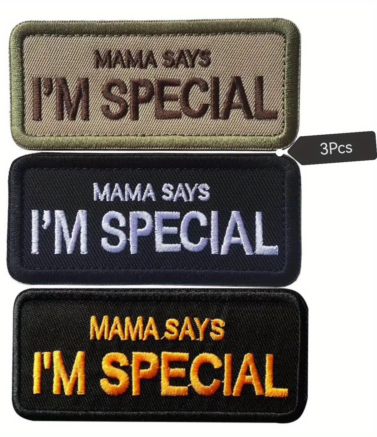 3d Military Patch Letter Embroidered Hook Loop Patch Add A - Temu