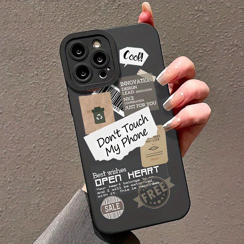 Warning Sign Design Fashion Mobile Phone Case For Apple Iphone 14 13 12 ...