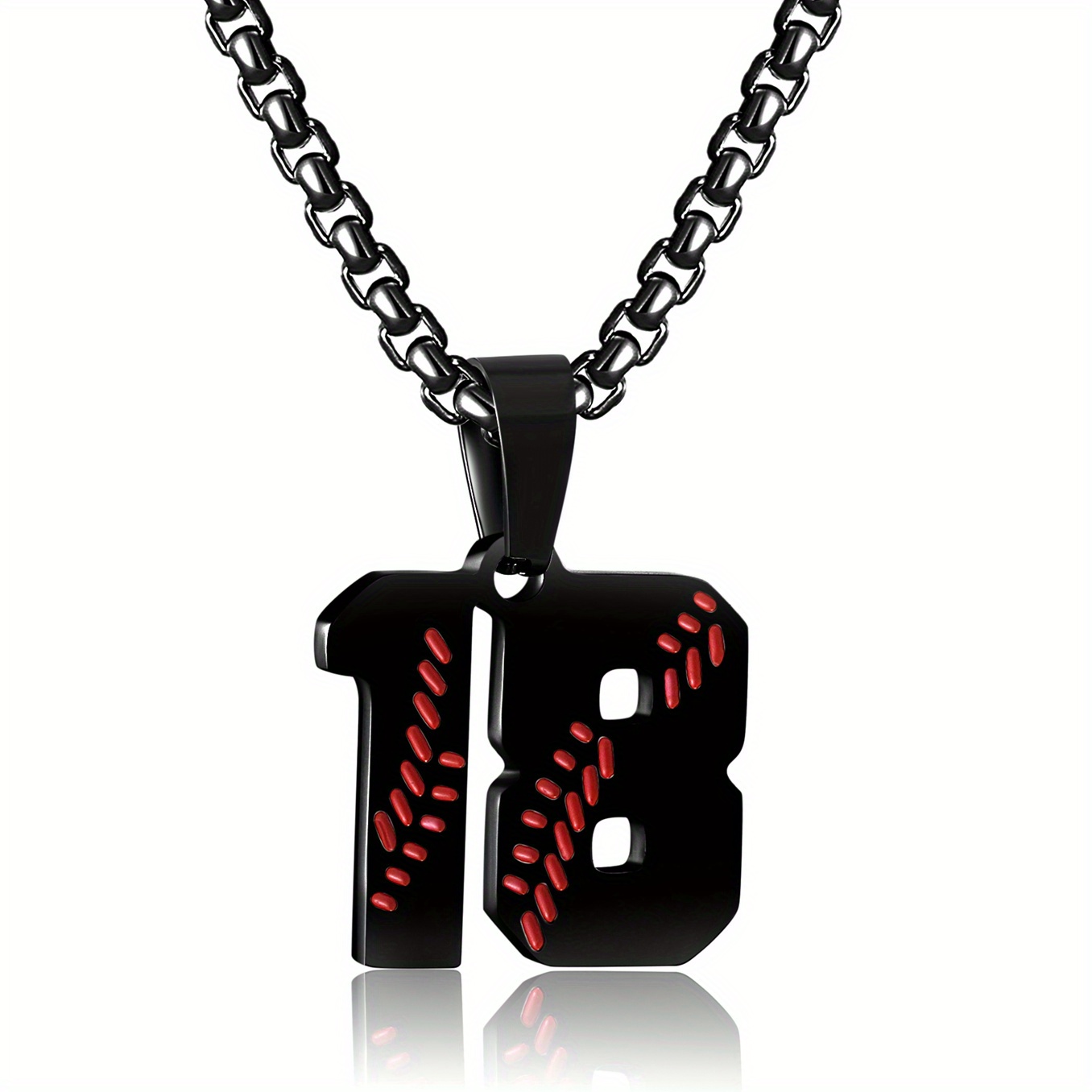 1p Baseball Number Necklace 00 18 Player Jersey Number - Temu United ...