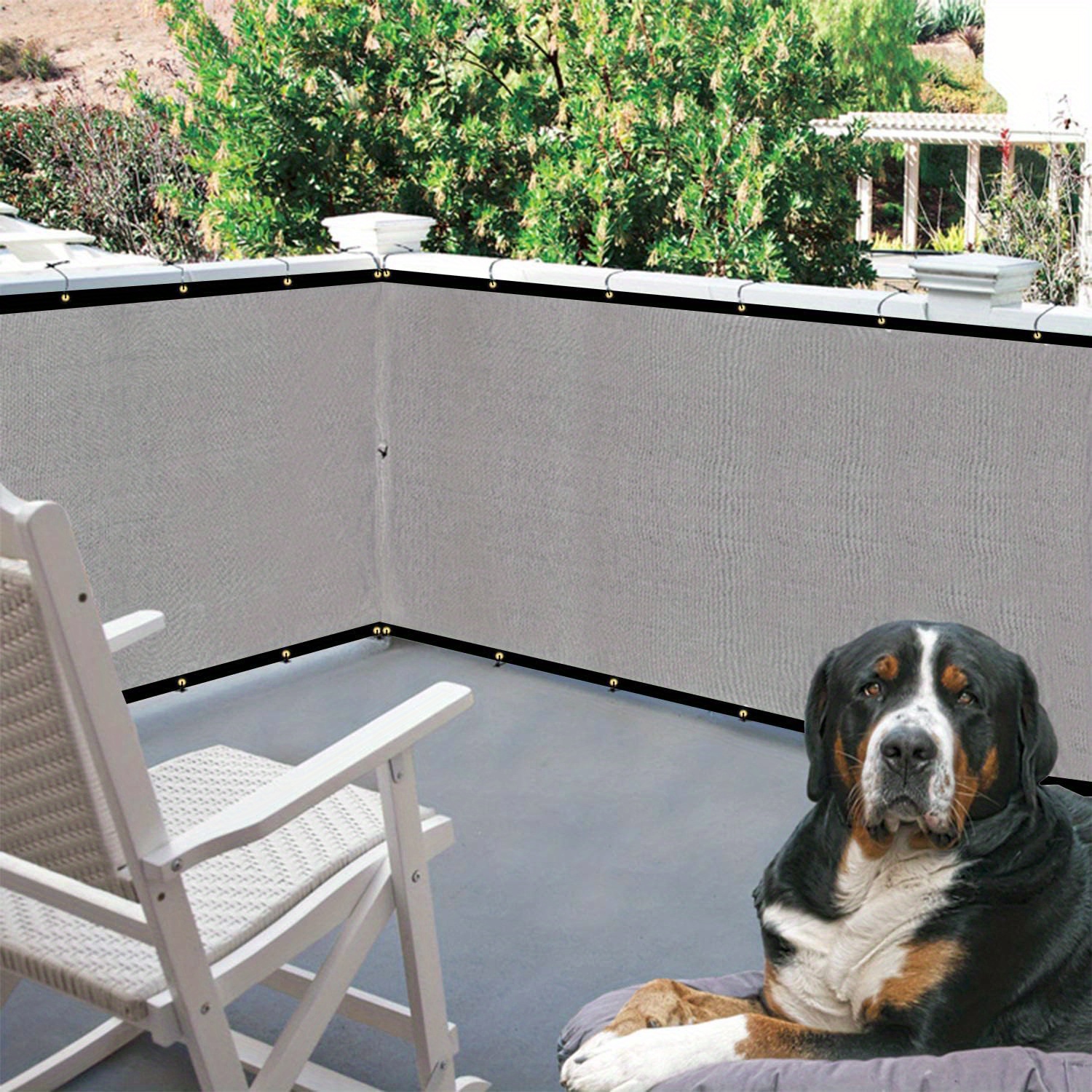 Enhance Privacy Stylish Balcony Privacy - Temu