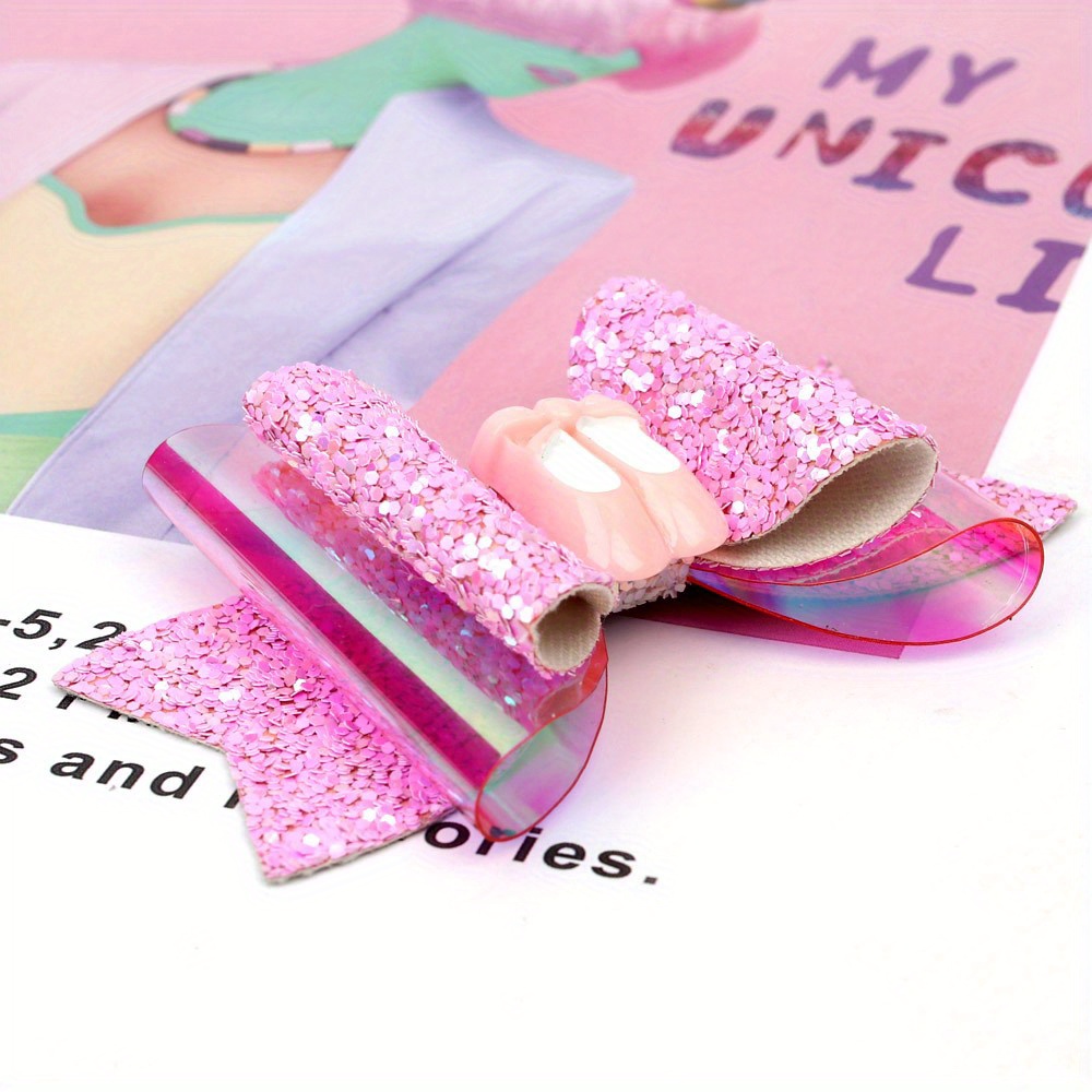 1pc baby girls ballet shoes bow hair clips bow hair clips waterproof ...