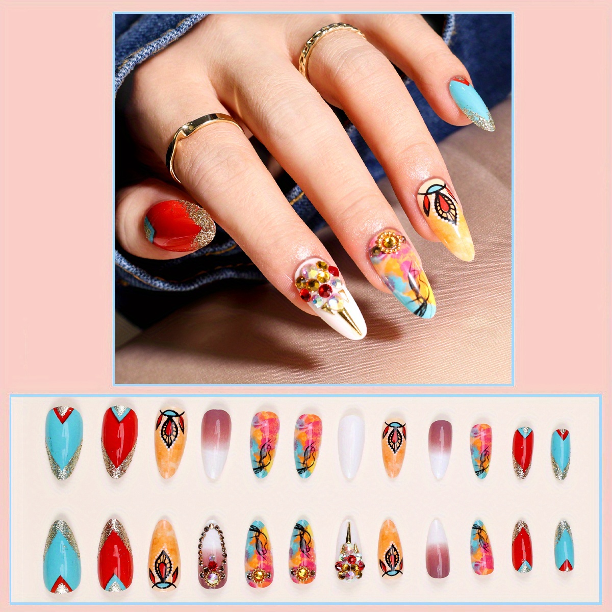 medium nails nails - Temu Ireland