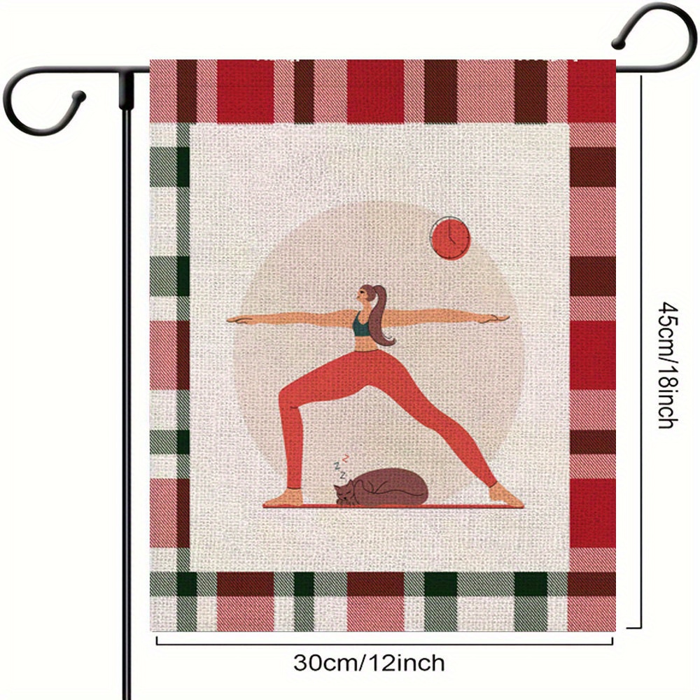 Yoga Garden Flag Vertical Double Sided Welcome Holiday - Temu New Zealand