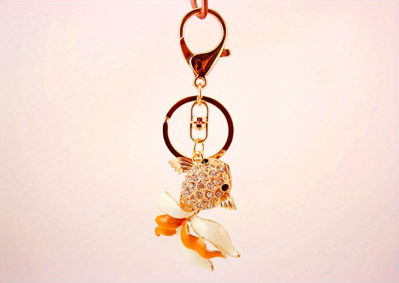 fish shape keychain pendant jewelry enamel key - Temu Australia