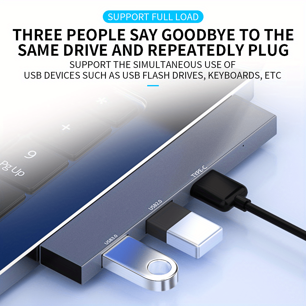 3 Usb Hub (1 * 3.0 Hub 2 * 2.0 Hub) Usb Usb - Temu Canada