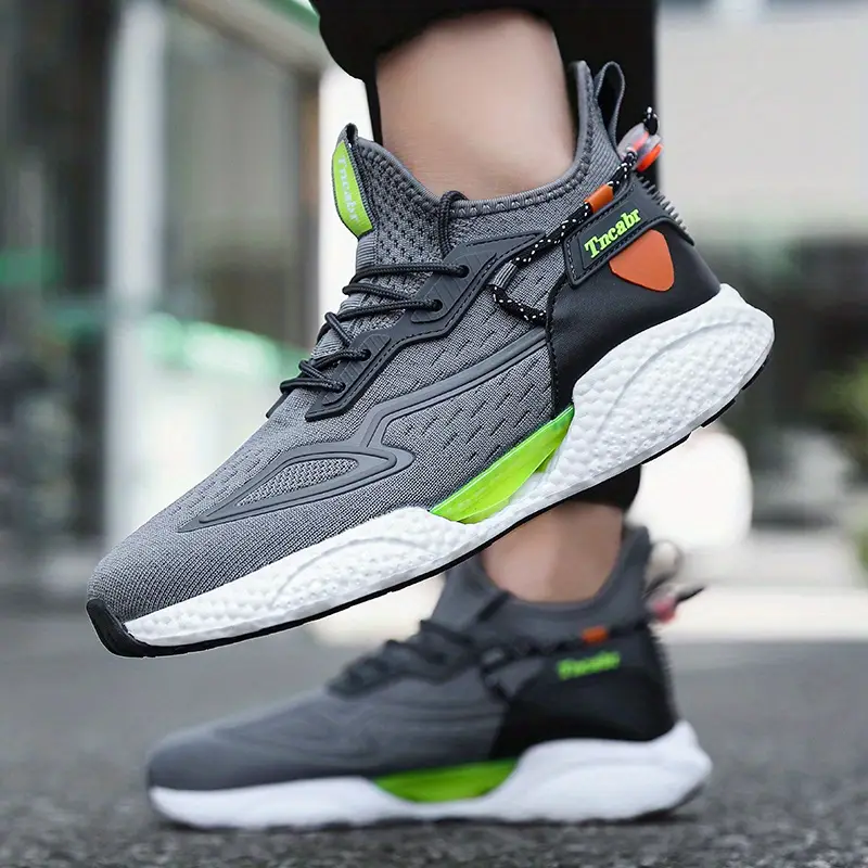 Mens Lace Up Sneakers Athletic Shoes Lightweight And Breathable Running