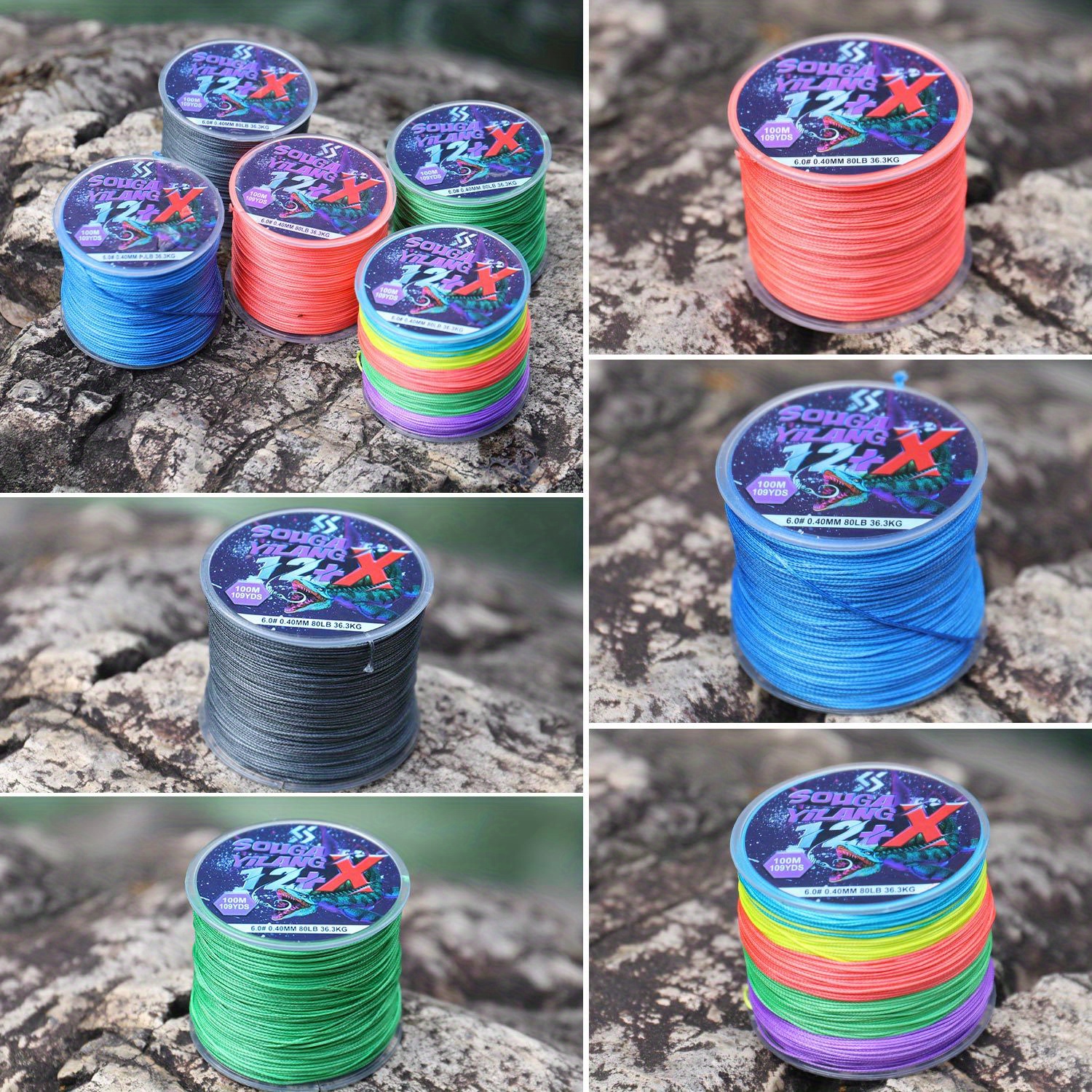 12 Strands Braided Fishing Line Abrasion Resistant Braided - Temu United