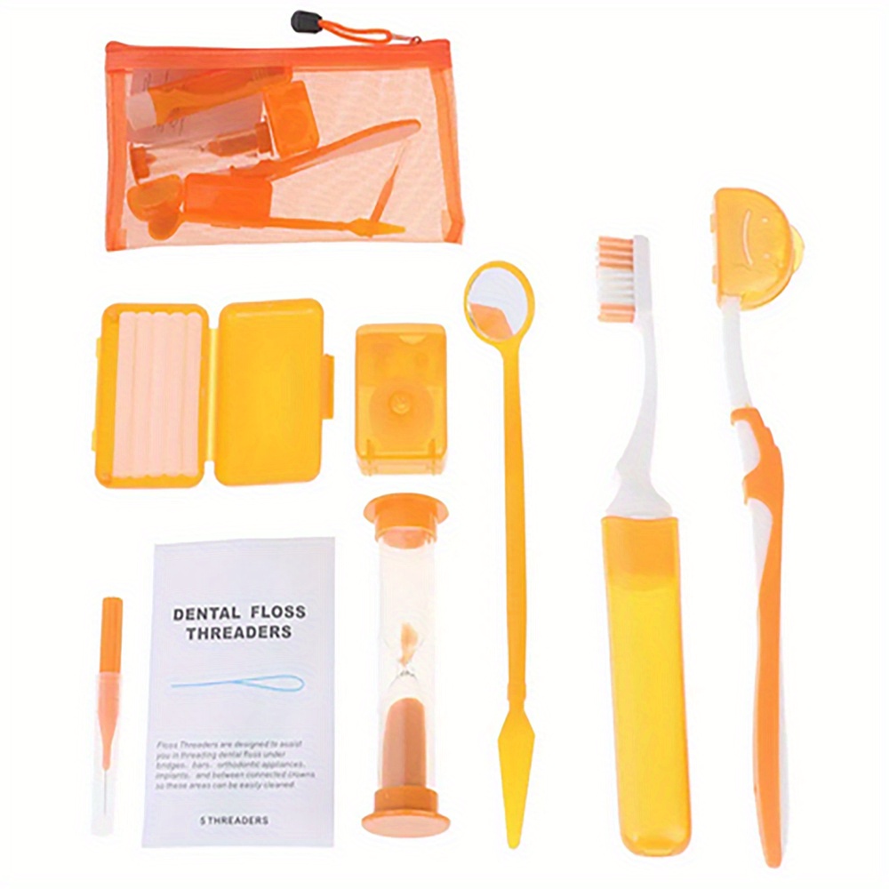 Portable Orthodontic Oral Care Kit Braces Interdental Brush - Temu