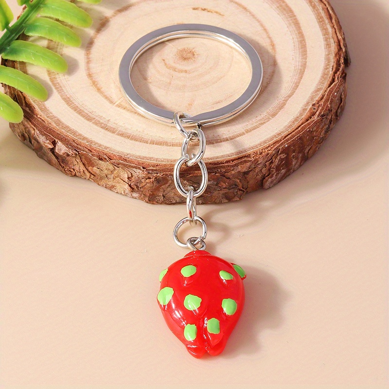 Resin Simulation Food Keychain Pendant Alloy Key Chain - Temu Canada