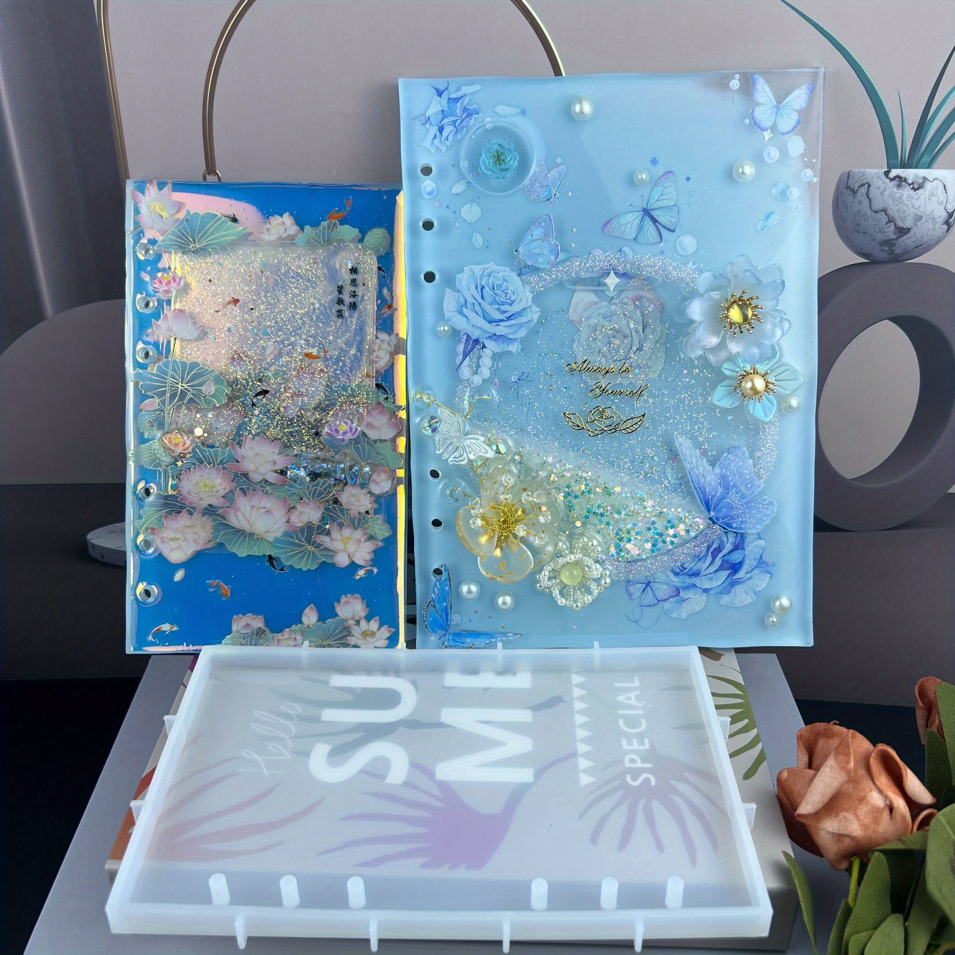 Diy A5 A6 A7 Single Piece Quicksand Notebook Glue - Temu