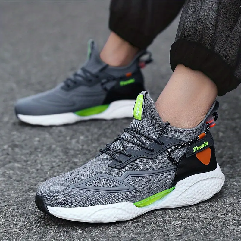 Mens Lace Up Sneakers Athletic Shoes Lightweight And Breathable Running