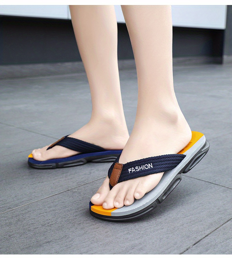 Mens Thong Sandals Casual Non Slip Flip Flops Shoes Toe Post Sandals
