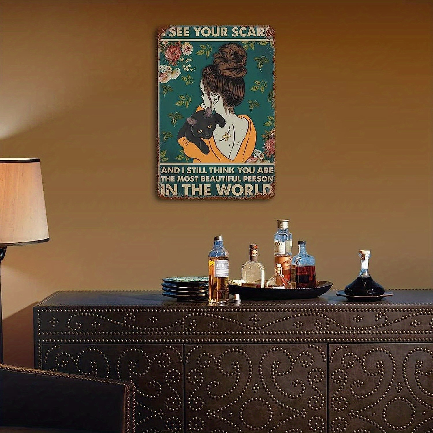 Retro Metal Tin Sign See Scars Vintage Wall Decor Retro Art - Temu New ...