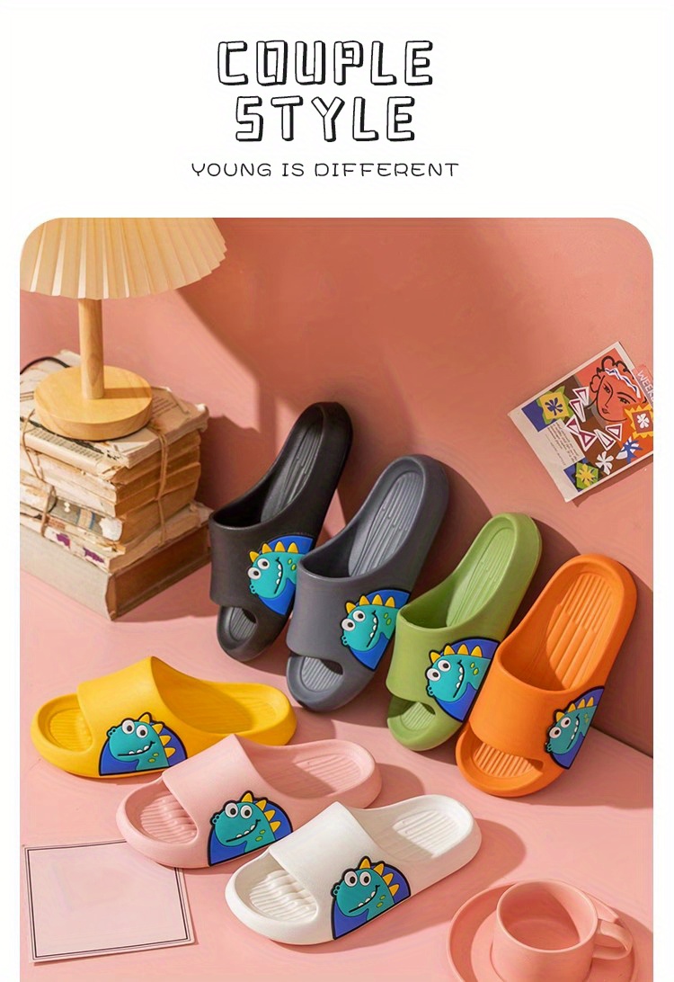 Cute Cartoon Dinosaur Slides Women Soft Sole - Temu Netherlands