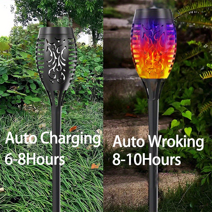 Solar Flame Lights Outdoor Multi Color Colorful Variations - Temu ...