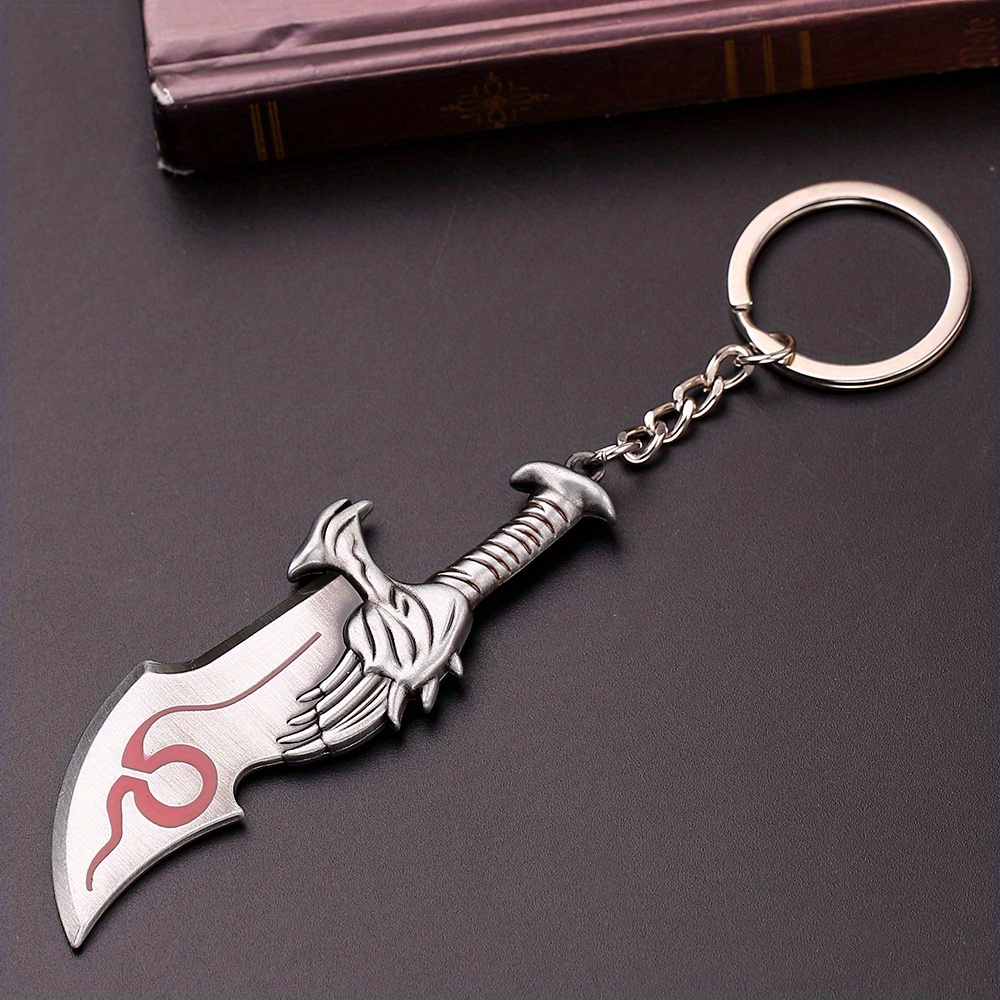 Antique Silvery Key Ring Key Chain Zinc Alloy Anime - Temu