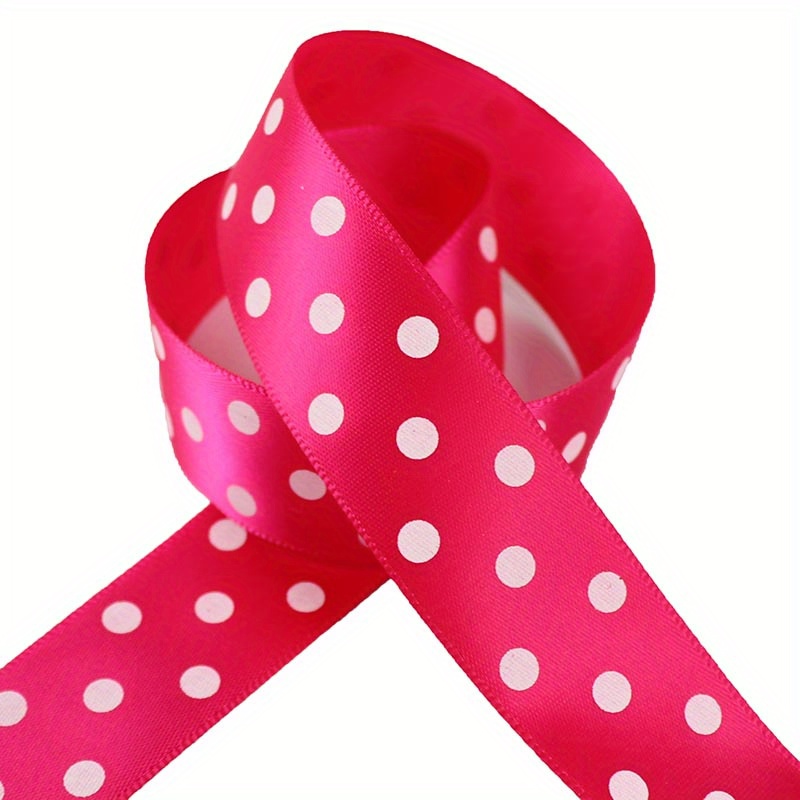 3 Yards Dots Ribbon Polyester Ribbon Gifts Wrap Christmas - Temu South ...