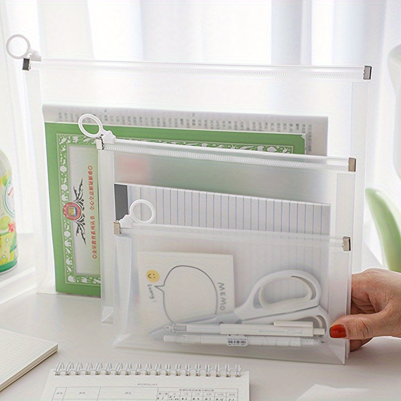 Document File Storage Bag A4 Paper Sorting Bag Zipper Bag - Temu Canada