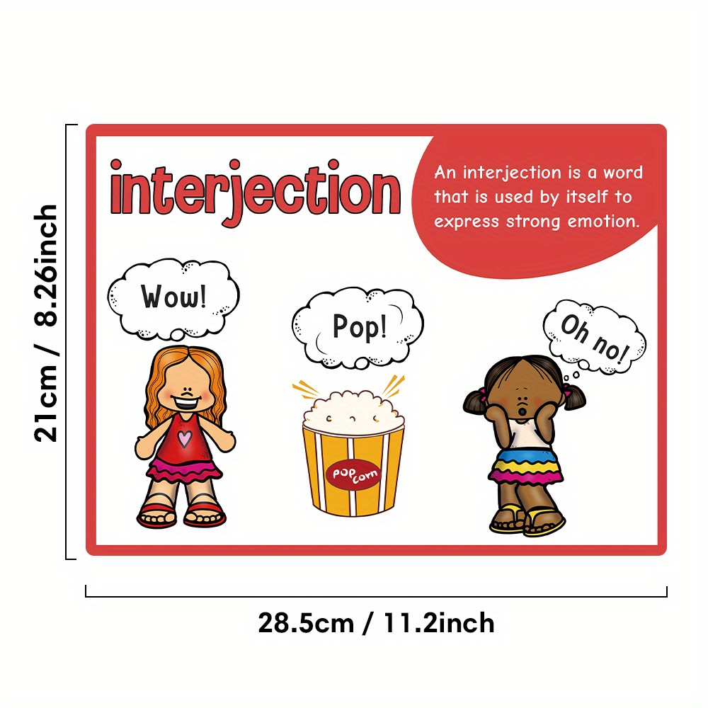 Boost Grammar Skills 8 Fun Educational Cutout Posters - Temu United