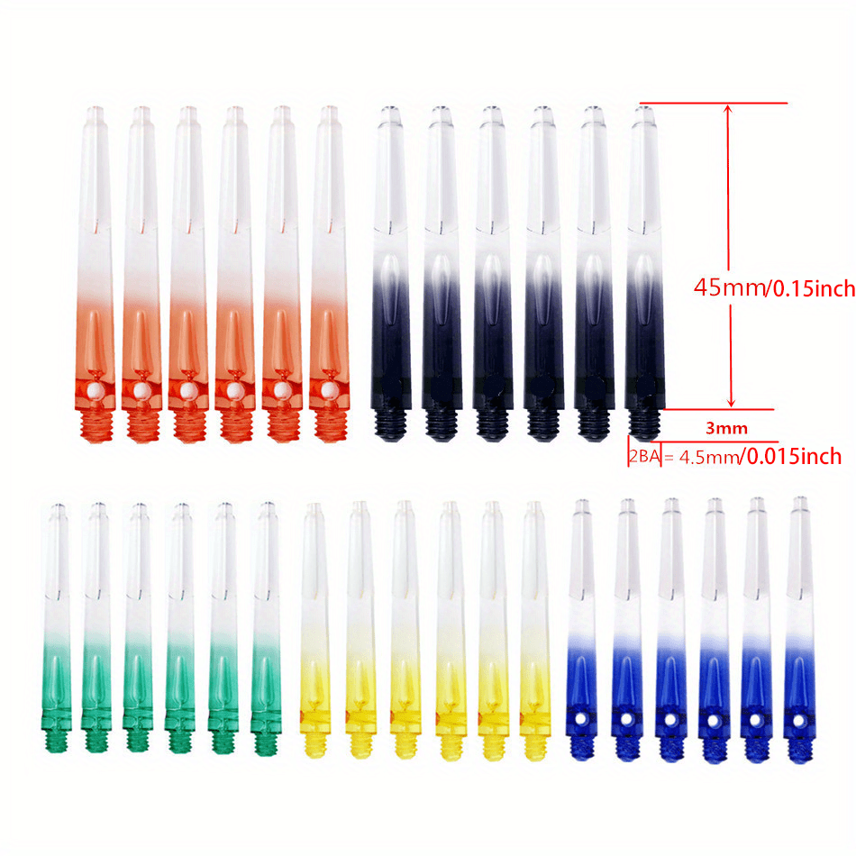 Sparkling Crystal Darts 2ba Gradient Color Dart Shaft With Plastic ...