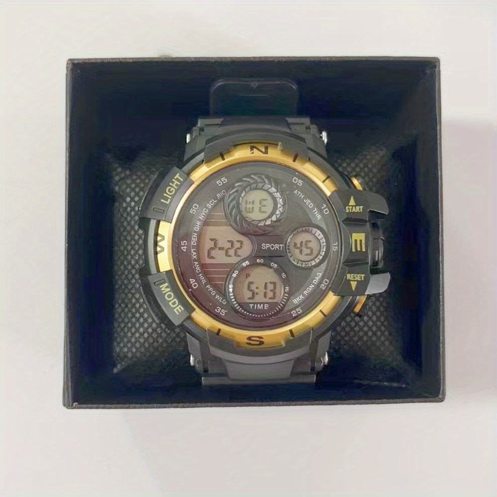 Boys Trendy Creative Luminous Electronic Watch - Temu United Kingdom