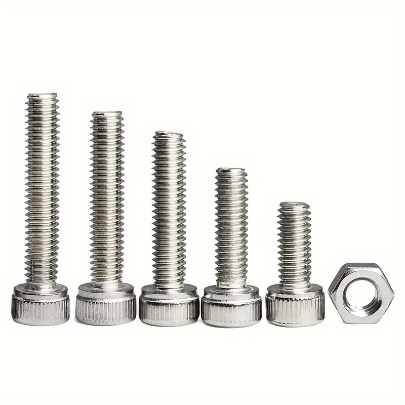 M Hexagon Socket Screws Bolts Nuts 304 Stainless Steel - Temu