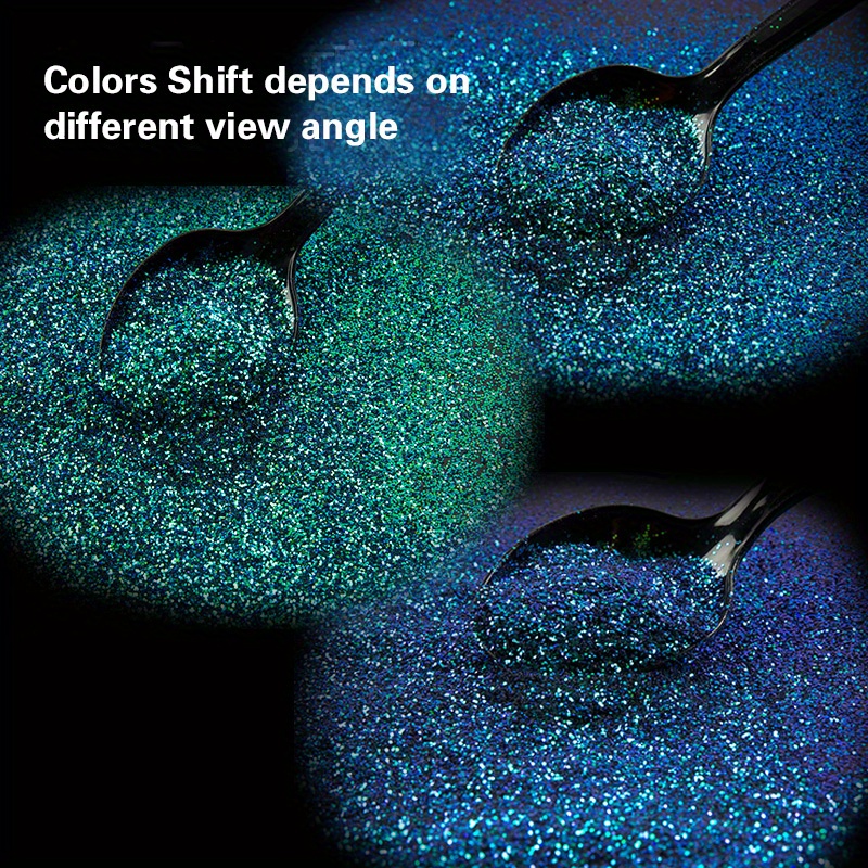 8 Color Set Chameleon Fine Glitter Iridescent Colors Shift Temu