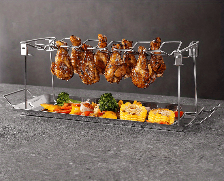 2pcs Steel Bbq Pan Meat For Parties | Temu Temu New Zealand