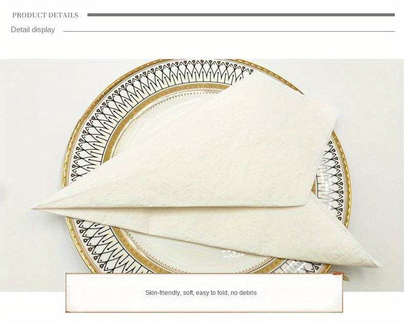 Golden Patterns Decorative Printed Napkins Dinnerware Tissue - Temu ...