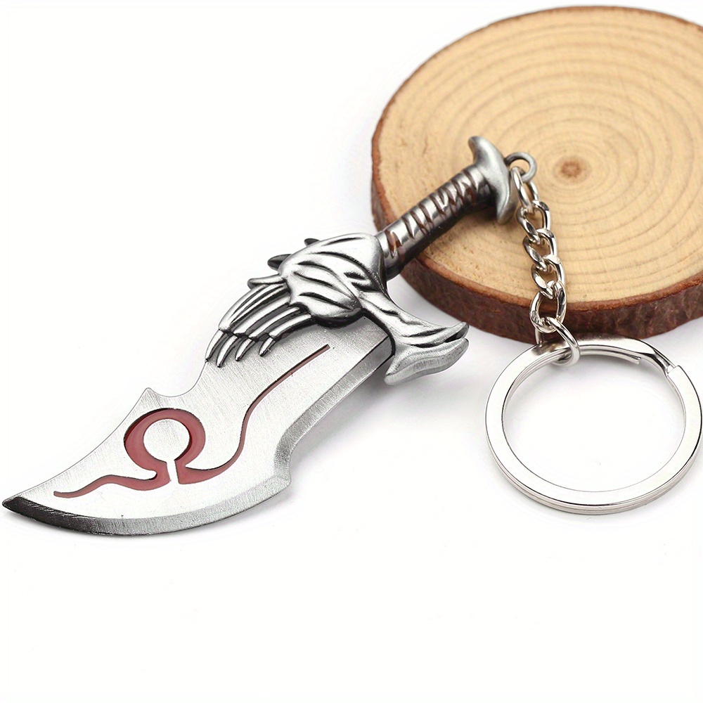 Antique Silvery Key Ring Key Chain Zinc Alloy Anime - Temu
