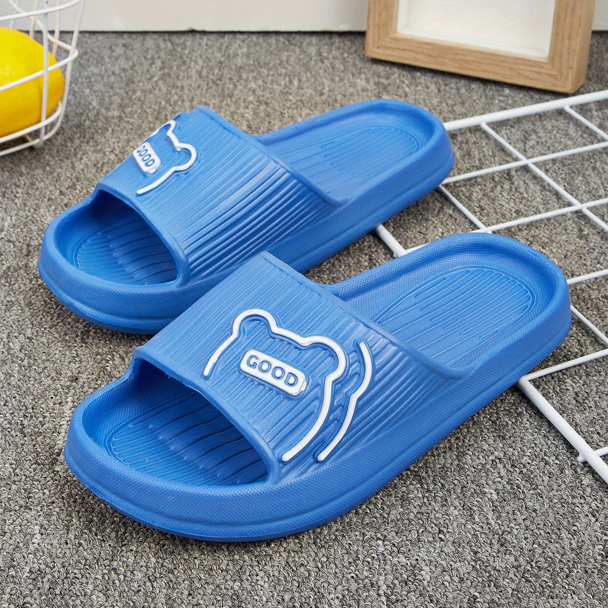 Cute Cartoon Slippers Boys Girls Non Slip Lightweight Quick - Temu Kuwait