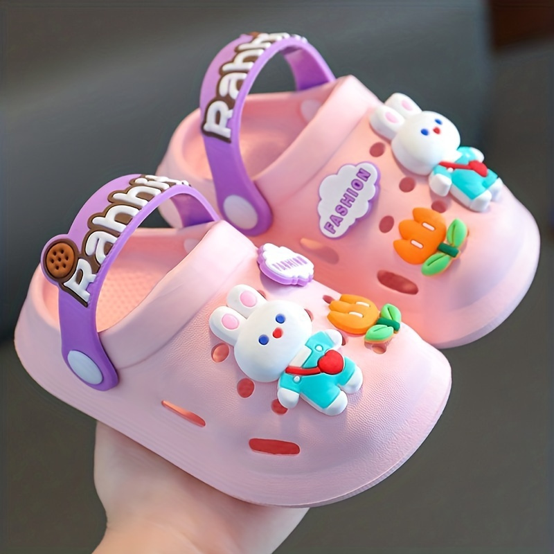 Infant Baby Girls Boys Cute Cartoon Close Toe Slip Clogs - Temu United Kingdom