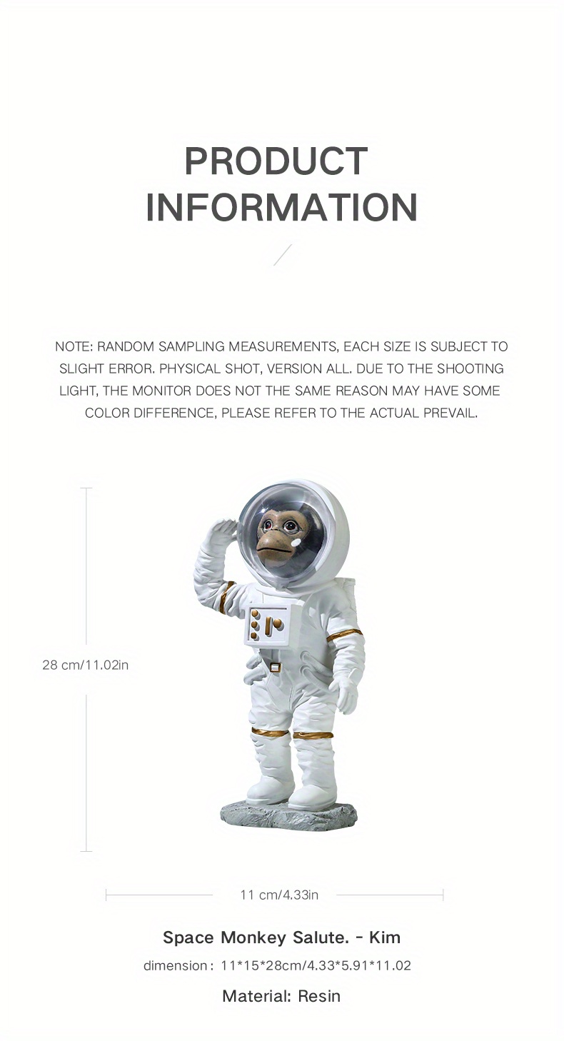 Astronaut Figurine Astronaut Statue Resin Spaceman Sculpture - Temu