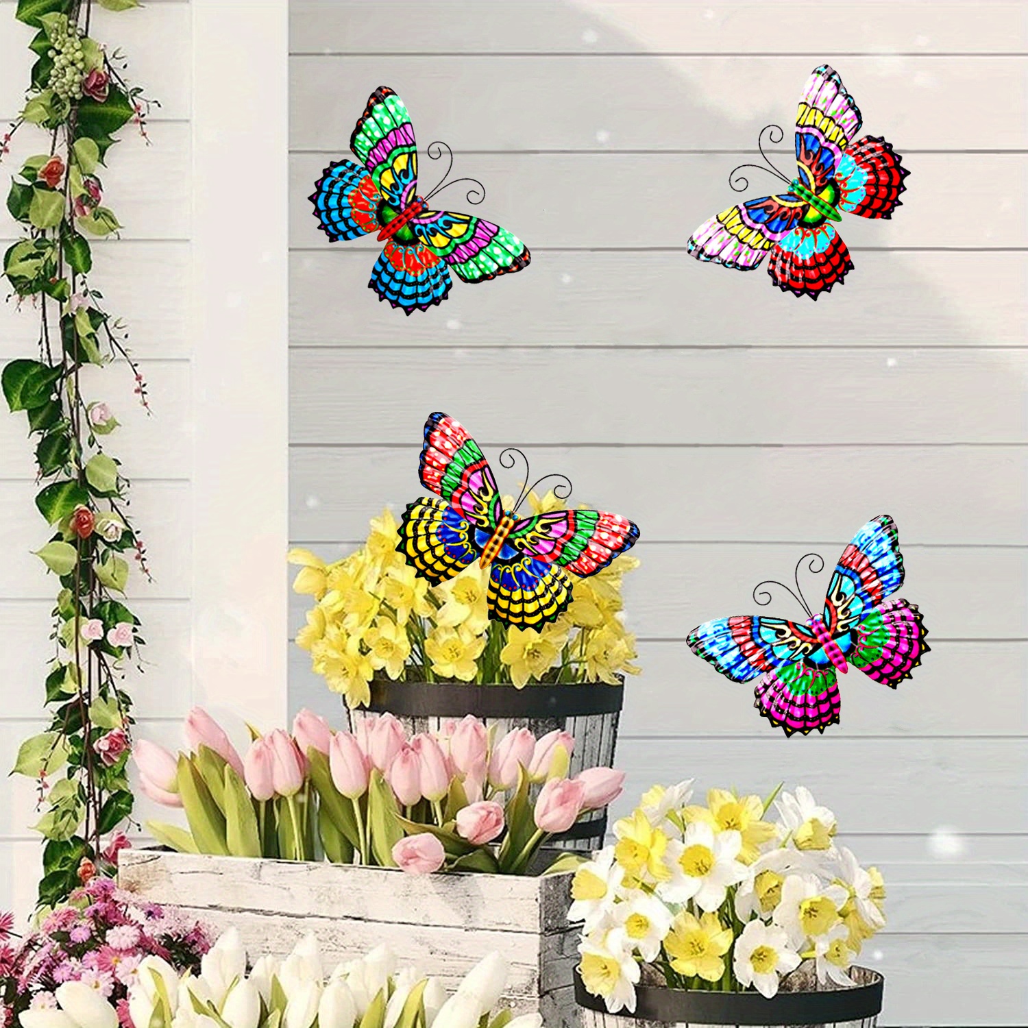3d metal butterfly wall decor metal butterfly hanging decor - Temu Ireland