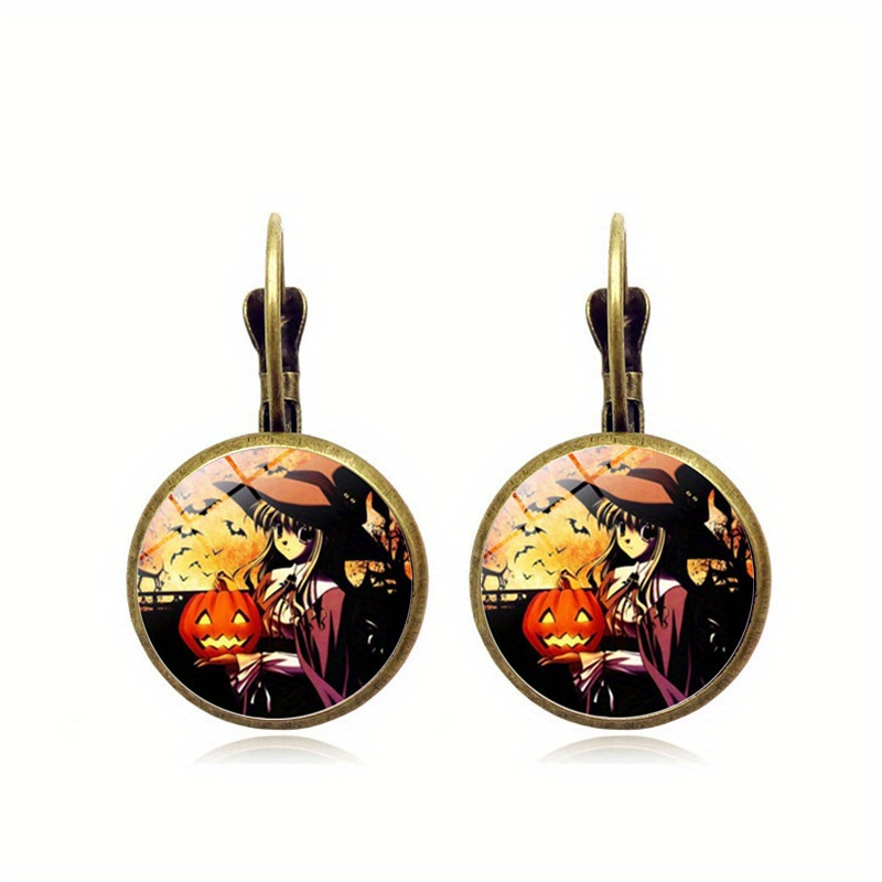 Halloween Evil Witch Pattern Time Gems Design Dangle - Temu Netherlands