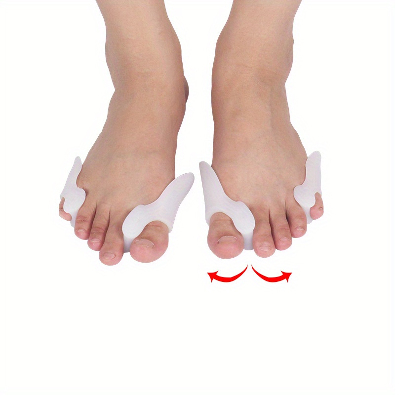 Big Toe Hallux Valgus Single Hole Split Toe Pad Overlapping - Temu