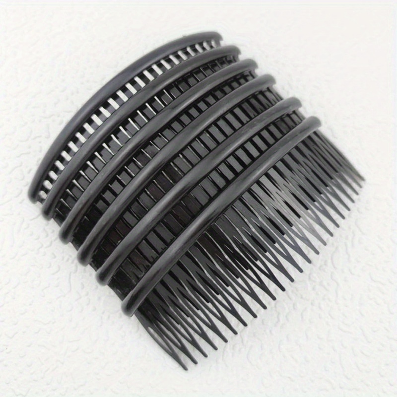 Black Simple Hair Side Comb Twist Comb Women Girls Non Slip - Temu ...